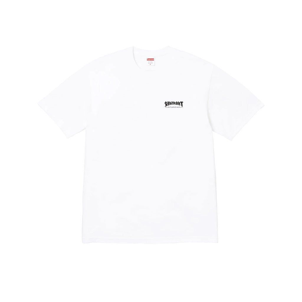 Supreme x Thrasher Cross Tee White – OFFTRENDCLUB